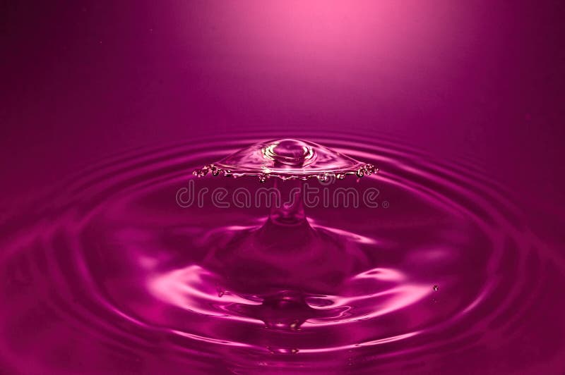 Pink water drop stock photo. Image of drop, sculpted - 39550418
