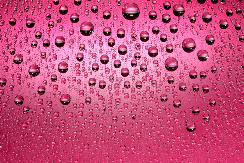 Pink water drops stock image. Image of clean, clear, abstract - 10093783