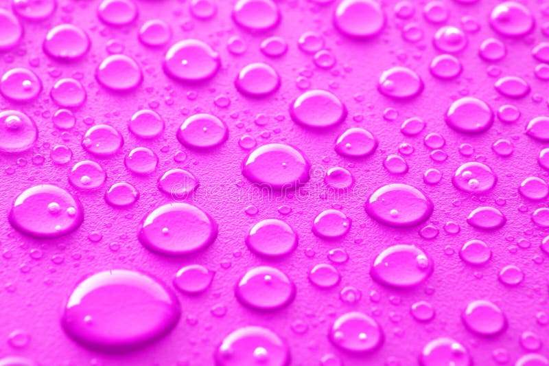 Pink water drops stock image. Image of liquid, shine - 26402239