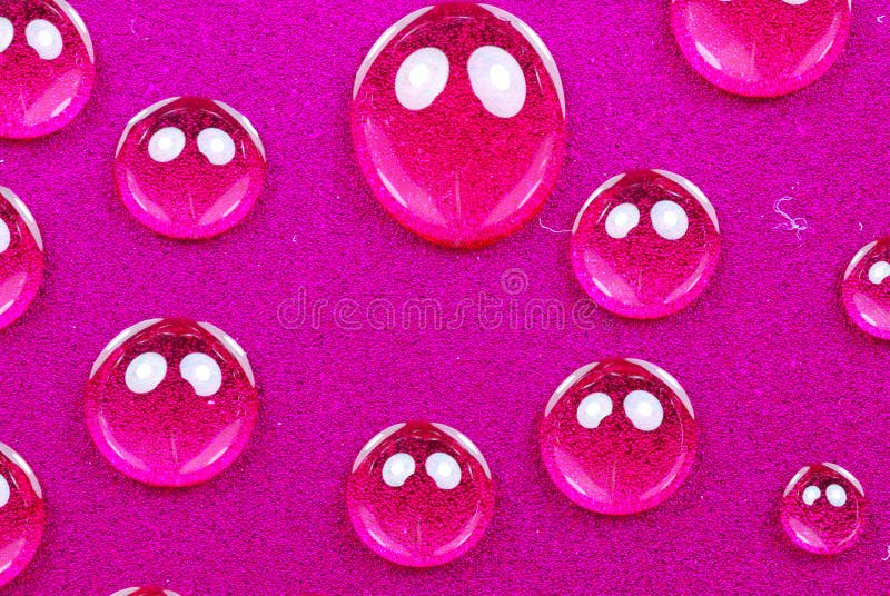 Pink Water Drops Picture. Image: 3974515