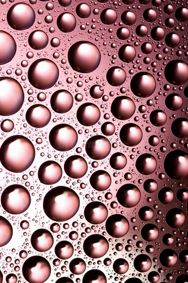 Pink water drops background
