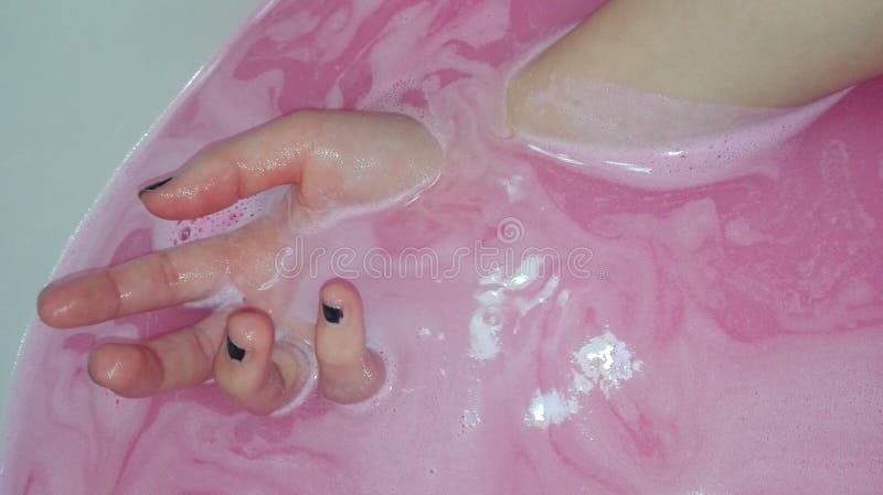 Pink water stock image. Image of aesthetic, girl, cute - 96537559