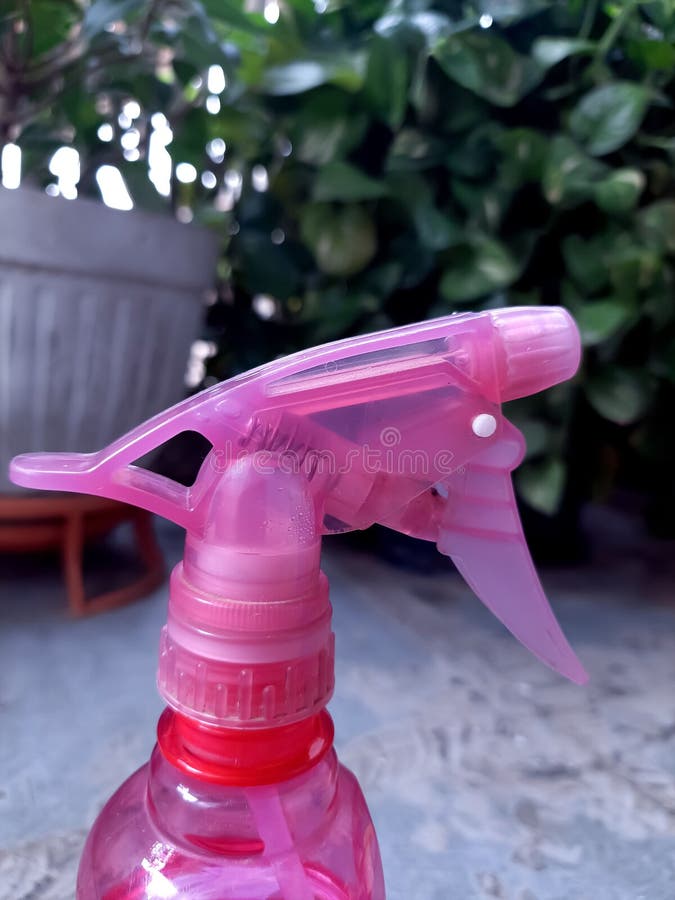 Pink water jet spray stock image. Image of beauty, home - 222858203