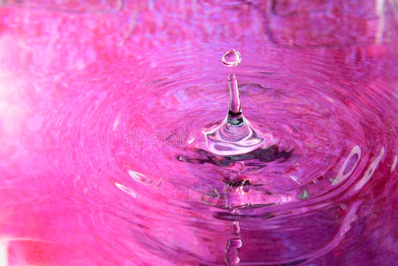 Abstract Pink Circle Water Drop Ripple With Wave, Texture Background ...