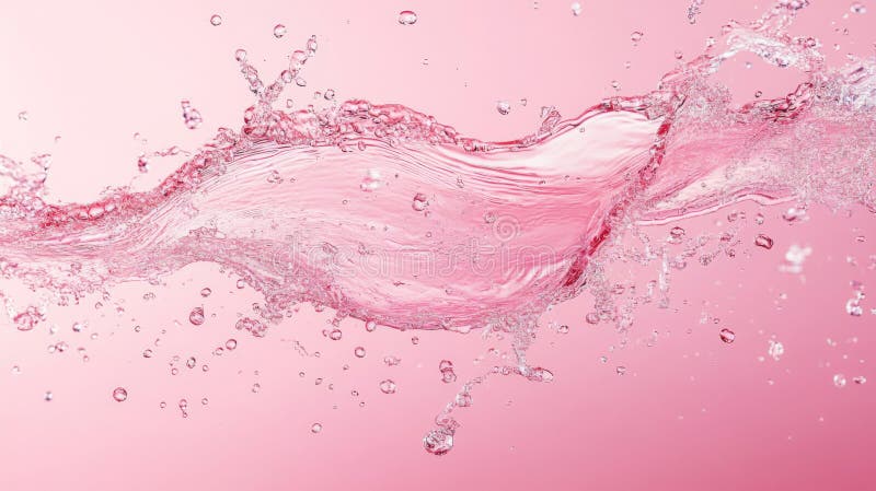 Pink Water Splash Abstract Background Texture Stock Illustration ...