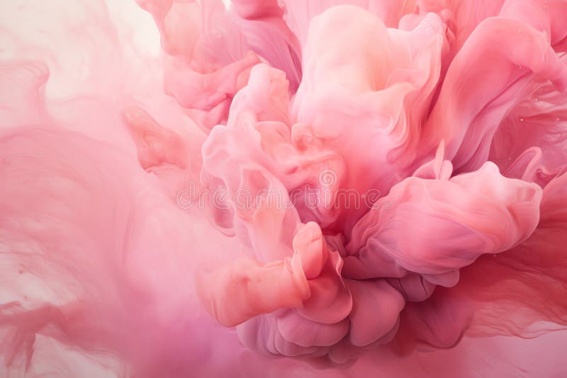 Pink Watercolor Art and Paintings, Pink Life Stock Illustration ...