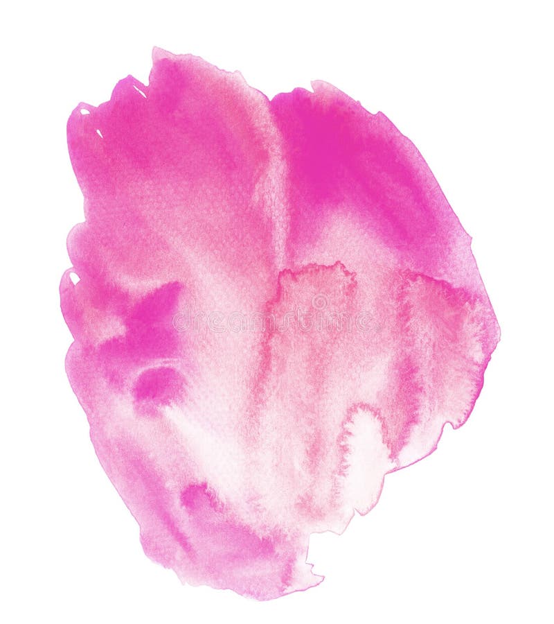 A Magical Splash of Pink Watercolor Stock Illustration - Illustration ...