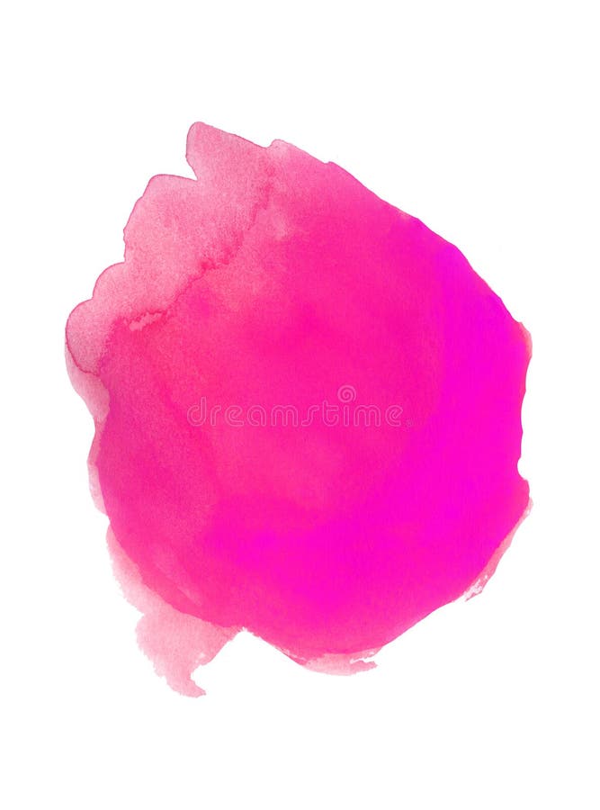 Blob of Pink Watercolor stock illustration. Illustration of creativity ...