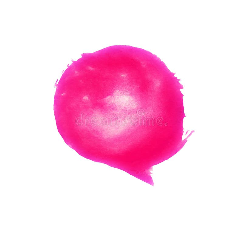Blob of Pink Watercolor stock illustration. Illustration of creativity ...