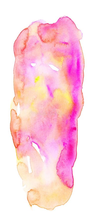 A Big Splatter of Pink Watercolor Stock Illustration - Illustration of ...