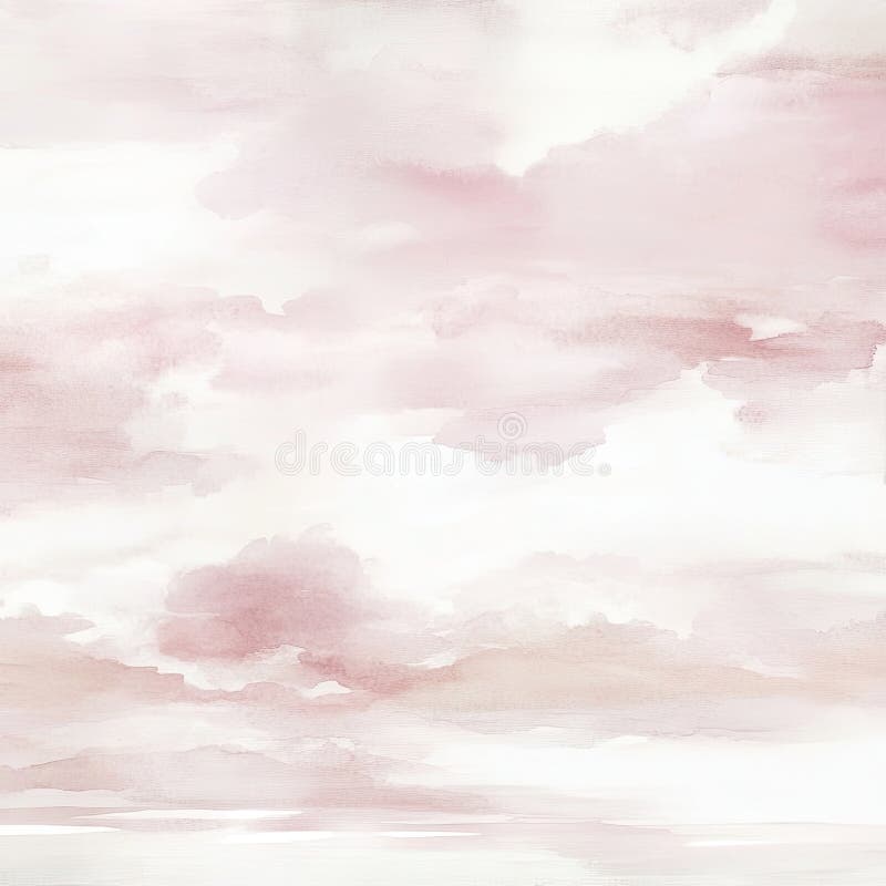 Pink Watercolor Sky stock illustration. Illustration of feminine ...
