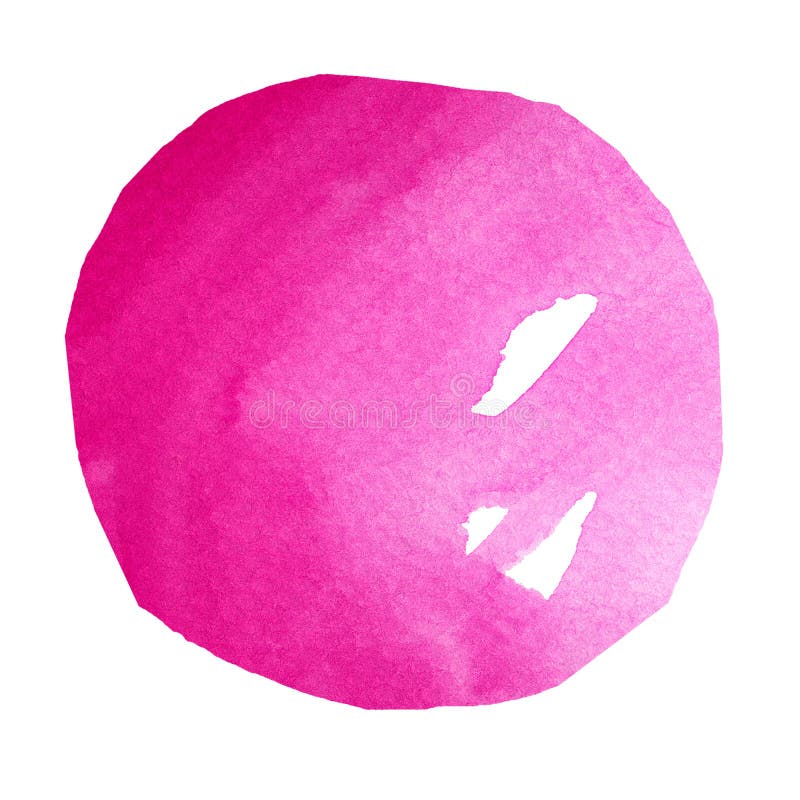 Pink Watercolor Sphere stock illustration. Illustration of creativity ...