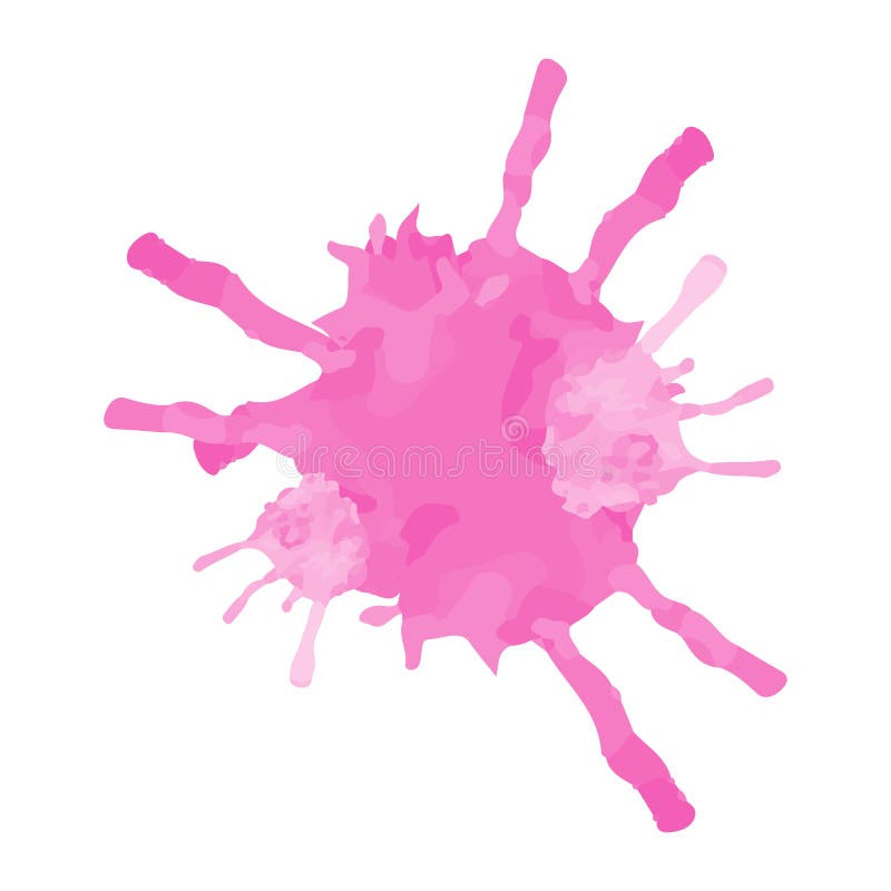 Pink Watercolor splash stock vector. Illustration of splash - 147670468