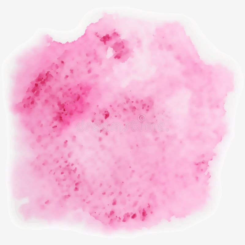 Pink watercolor spot stock vector. Illustration of graphic - 61209643