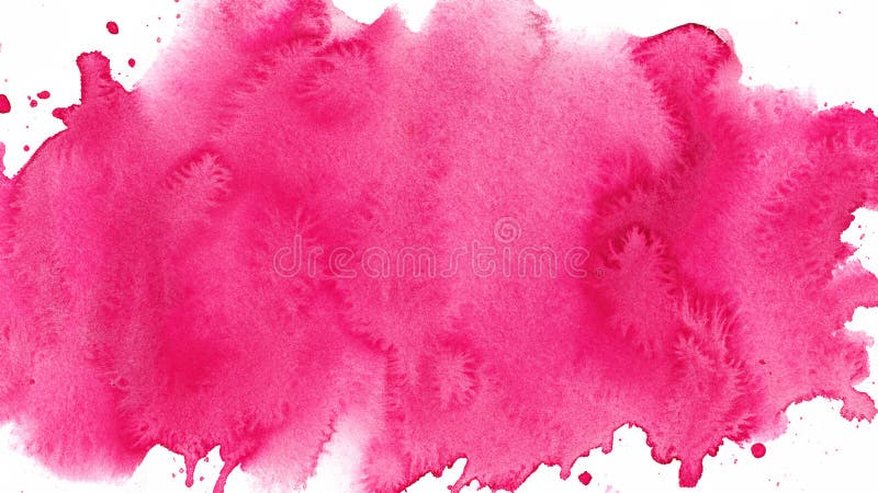 Pink Watercolor Wet Wash Splash. Generative Ai Stock Illustration ...