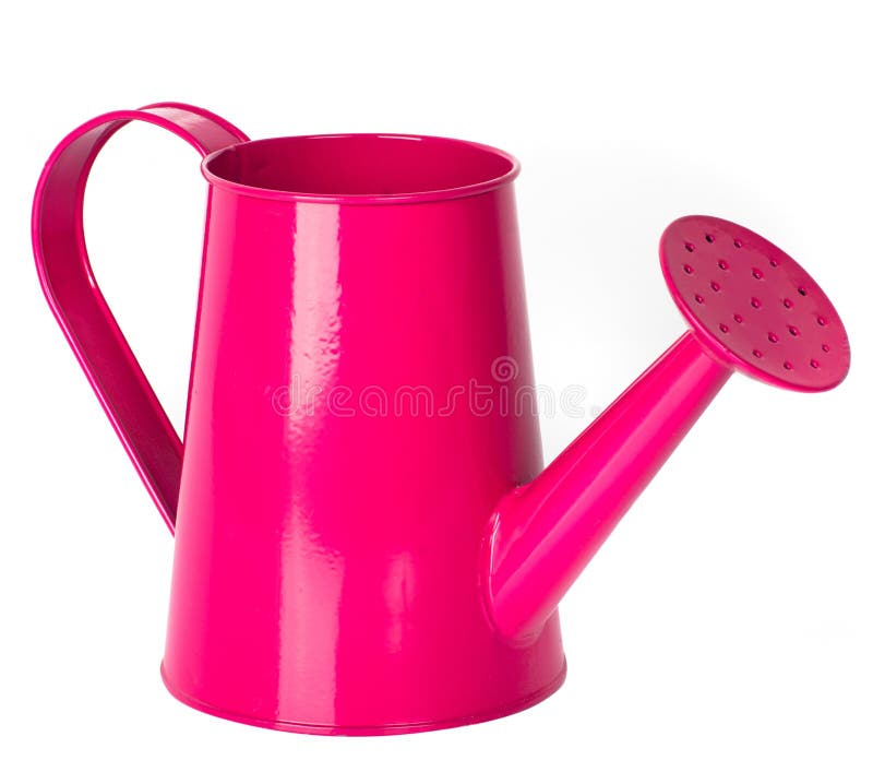 Pink watering can stock photo. Image of farming, pink - 35640178