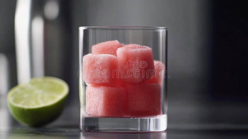 Pink Watermelon Sugar Cubes Stock Illustrations – 10 Pink Watermelon ...