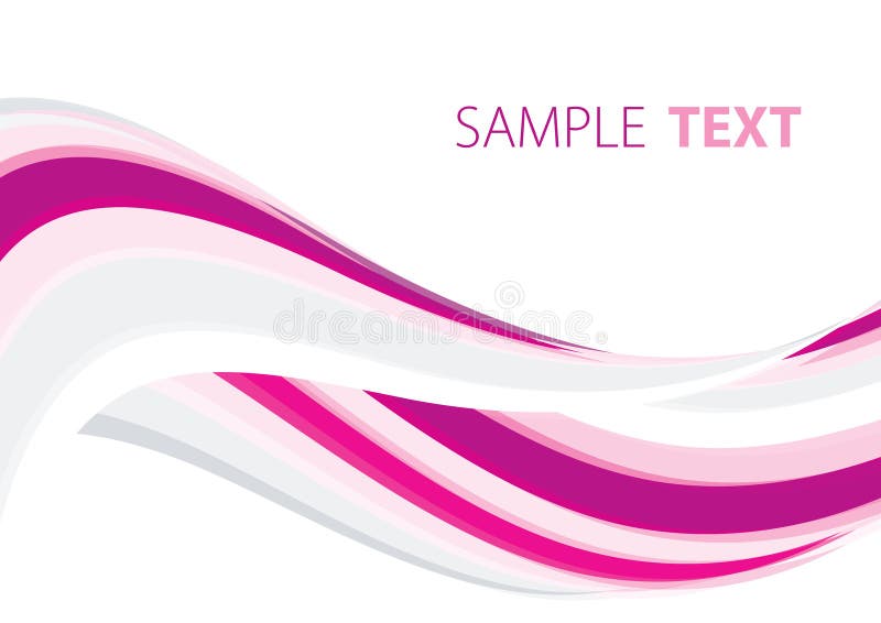 Pink wave stock vector. Illustration of line, abstract - 11022402