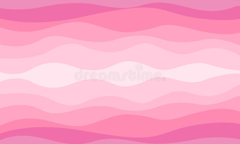 Pink Wave Curve Abstract Background Stock Illustration - Illustration ...