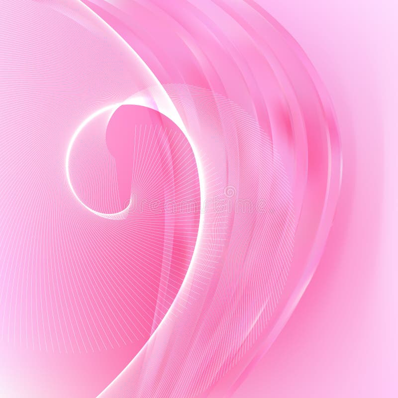 Pink Wave Lines Background Design Template Stock Vector - Illustration ...