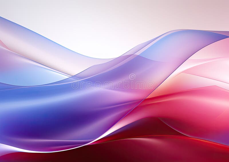 The Pink Wave is Long and Wide Stock Illustration - Illustration of ...