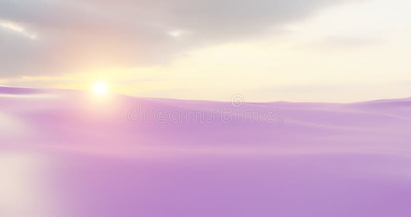 Pink Wave of the Morning Sea the Sun Rises Fresh Morning Stock ...