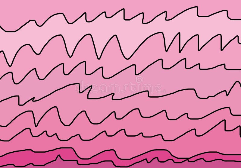 Pink Waves stock illustration. Illustration of symbol - 4794636