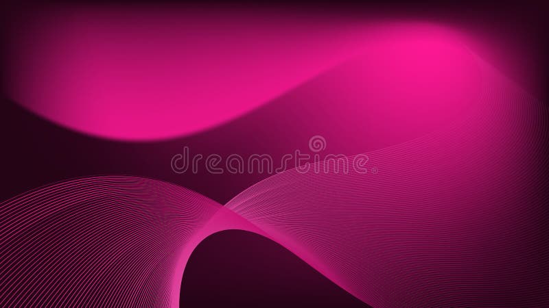 Pink Waves and Lines Pattern Stock Vector - Illustration of dynamic ...