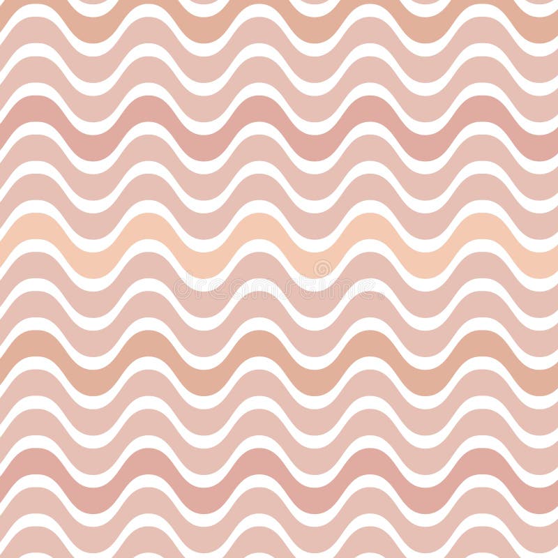 Pink Waves on a Transparent Background, Seamless Vector Pattern Stock ...