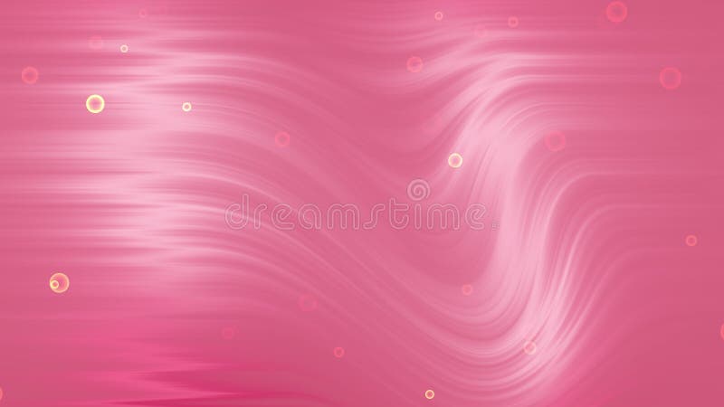 Pink Wavy Lines and Small Light Orbs Float Gently. Stock Video - Video ...