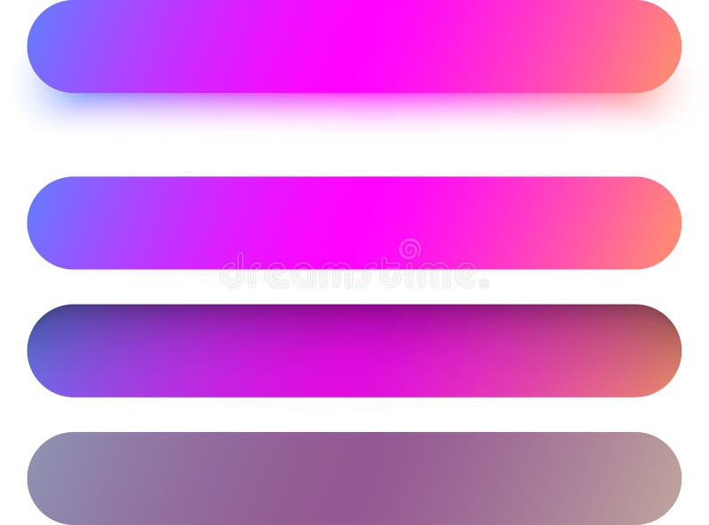 Pink Web Button Templates Isolated on White. Stock Vector ...