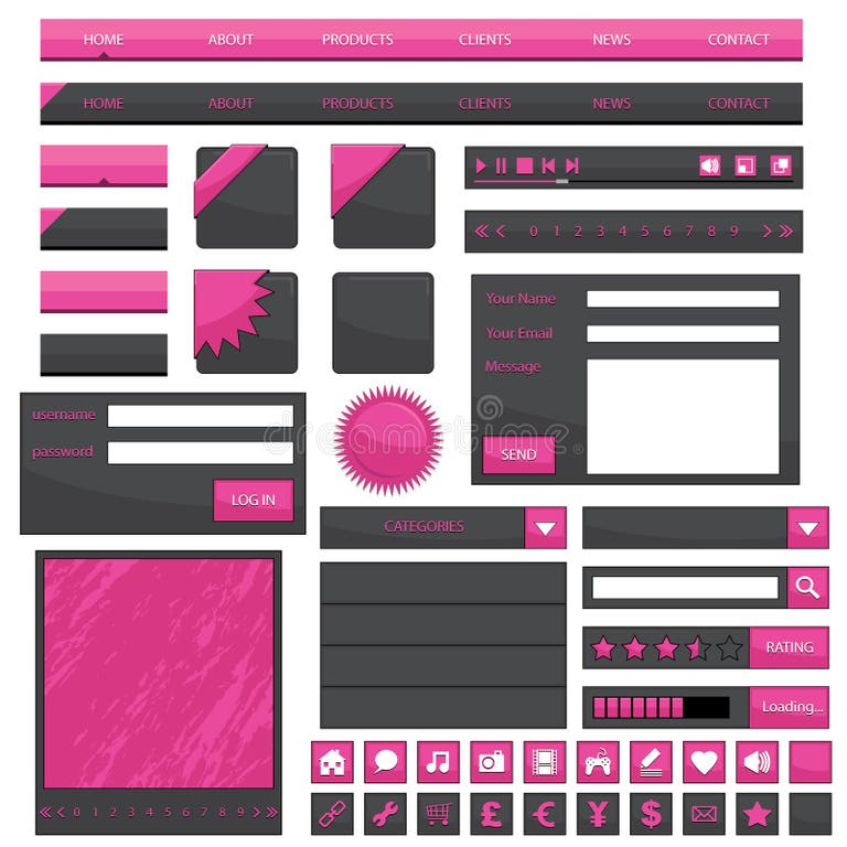Login Pink Stock Illustrations – 1,647 Login Pink Stock Illustrations ...