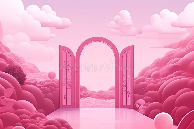 Pink Whimsical Background Pastel Dreamy Aesthetic Pink Wallpapers
