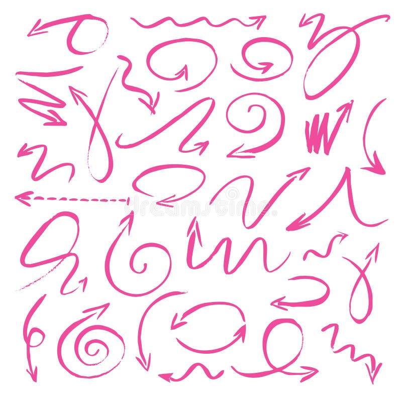 Curly Arrows Red Stock Illustrations – 206 Curly Arrows Red Stock ...