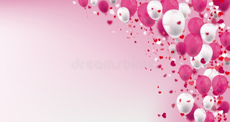 Confetti Hearts Header stock vector. Illustration of banner - 86293635