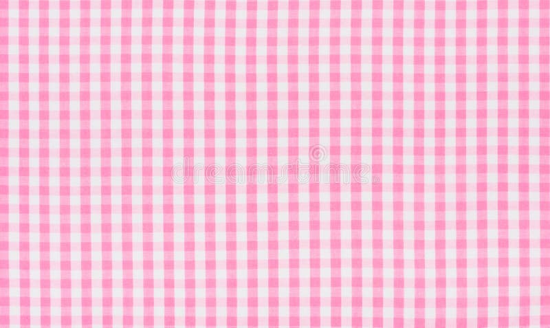 Pink and White Checkered Textile Stock Photo - Image of decoration ...