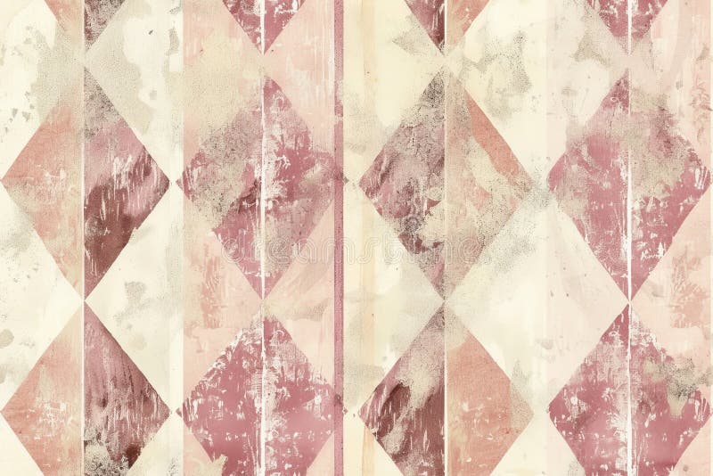 Pink and White Diamond and Stripes Pattern Wallpaper Stock Illustration ...