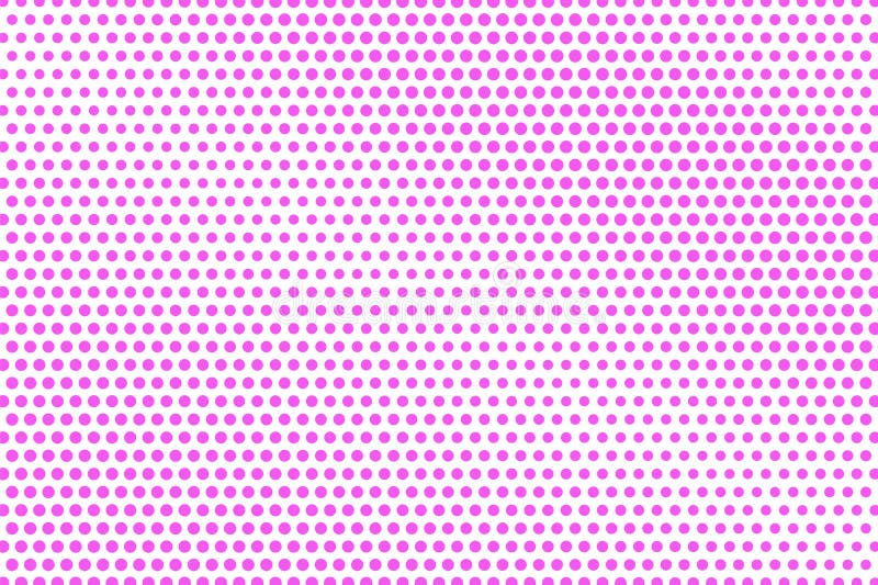 Pink on White Dotted Halftone. Half Tone Background. Subtle Dotted ...