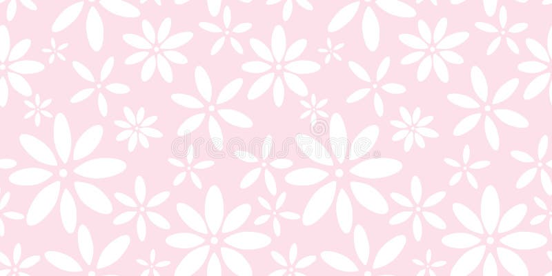 Pink and White Floral Seamless Repeat Pattern Vector Background Stock ...