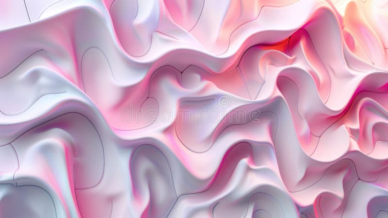 A Pink and White Fluid-like Abstract Background AIG51A Stock ...