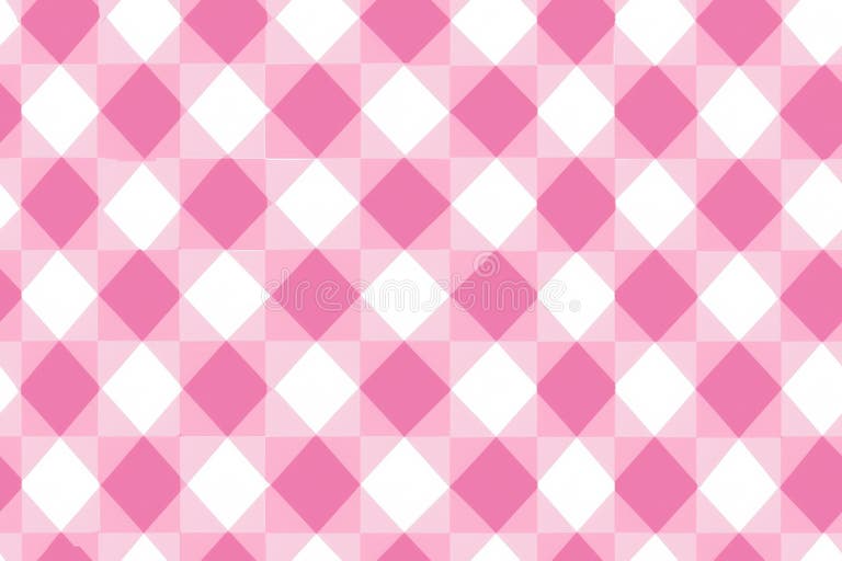 Pink and White Gingham Pattern Background Stock Illustration ...