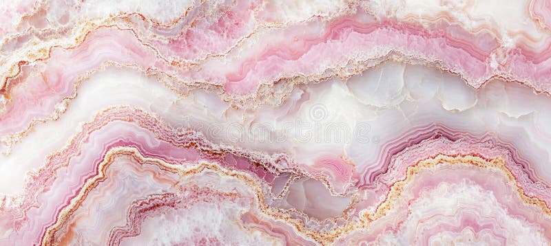Pink, White, and Gold Abstract Onyx Texture - Background, Natural Stone ...