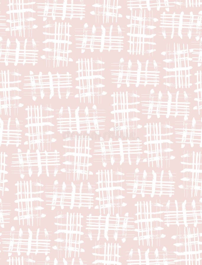 Pink and White Grid Repeatable Vector Print. Stock Vector ...