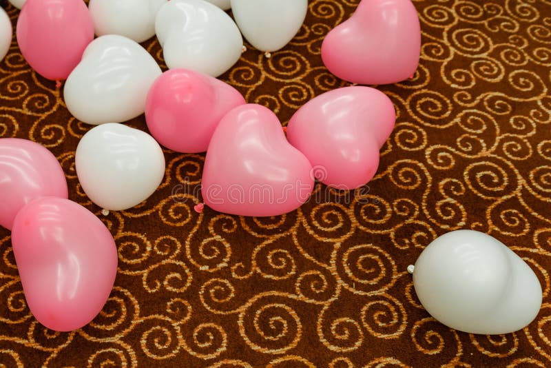 Pink White Heart Balloons Carpet Stock Photos - Free & Royalty-Free ...