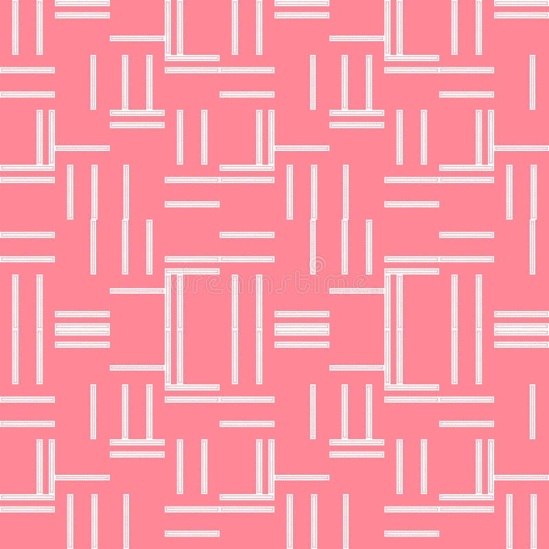 Pink and White Modern Geometric Repeating Pattern Stock Vector ...