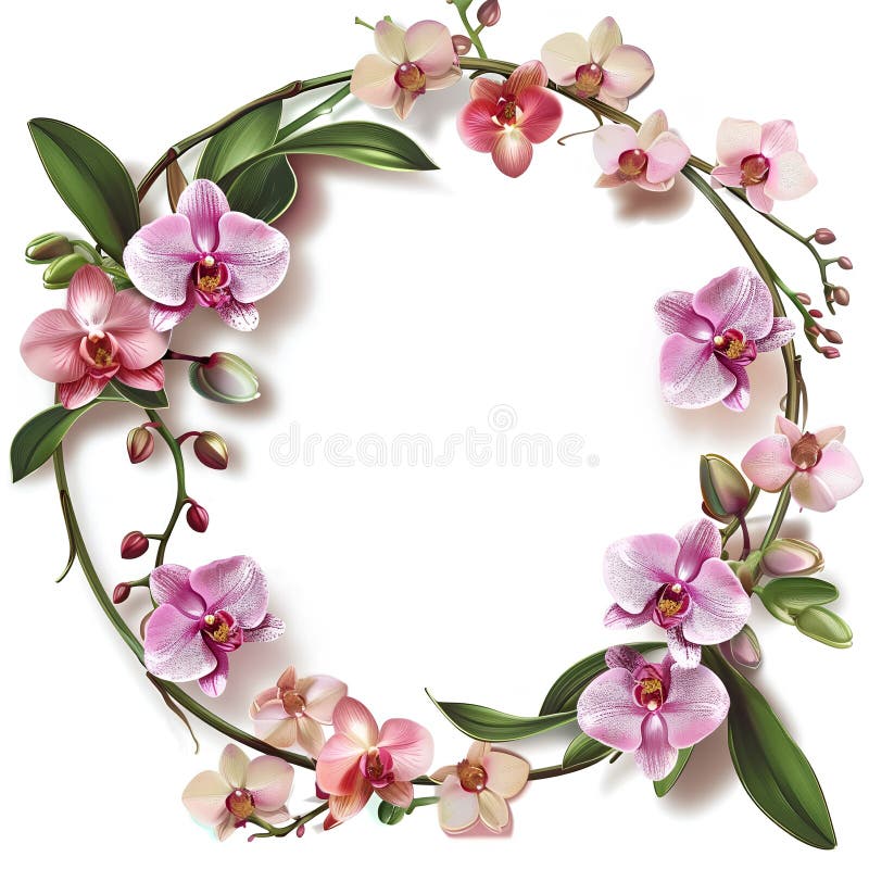 Frame Pink Orchids Stock Illustrations – 1,210 Frame Pink Orchids Stock ...