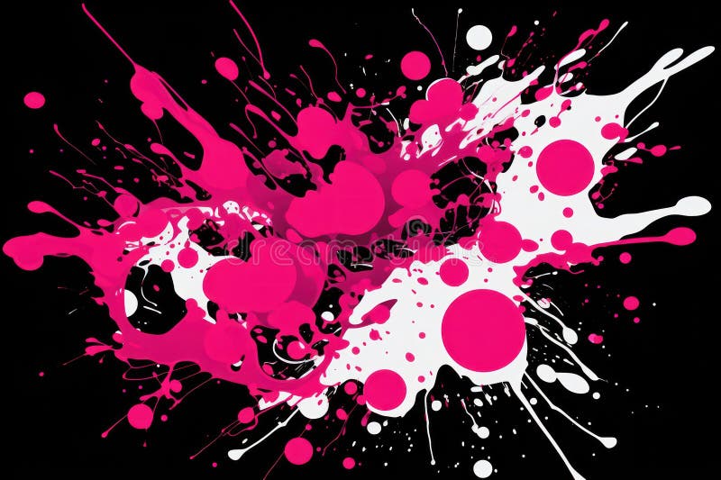 A Pink and White Paint Splatter Stock Image - Image of paint, colourfulness: 300382949