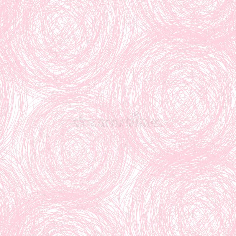 Pink - White Scribble Seamless Pattern Stock Vector - Illustration of ...