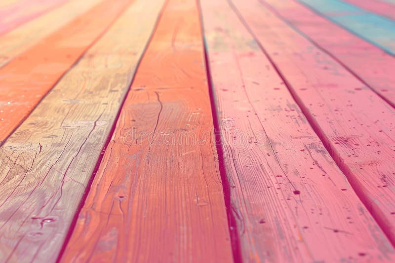 Pink Wooden Boardwalk Texture. Generative AI Stock Photo - Image of ...
