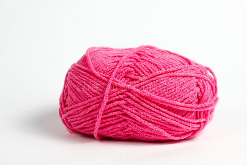 Pink wool yarn stock photo. Image of cotton, pink, leisure - 385885398